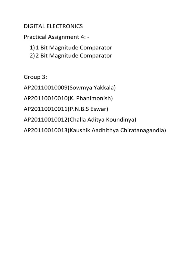 De Lab Comparator | PDF | Electronic Engineering | Electronic Circuits