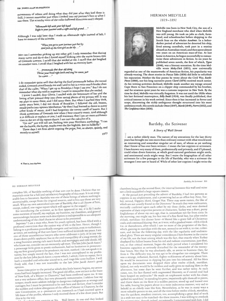 Bartleby, The Scrivener | PDF | Herman Melville | Writing