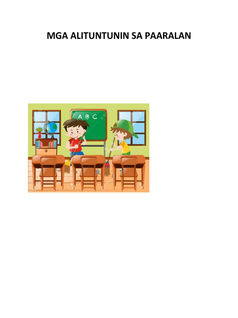 Mga Alituntunin Sa Paaralan | PDF