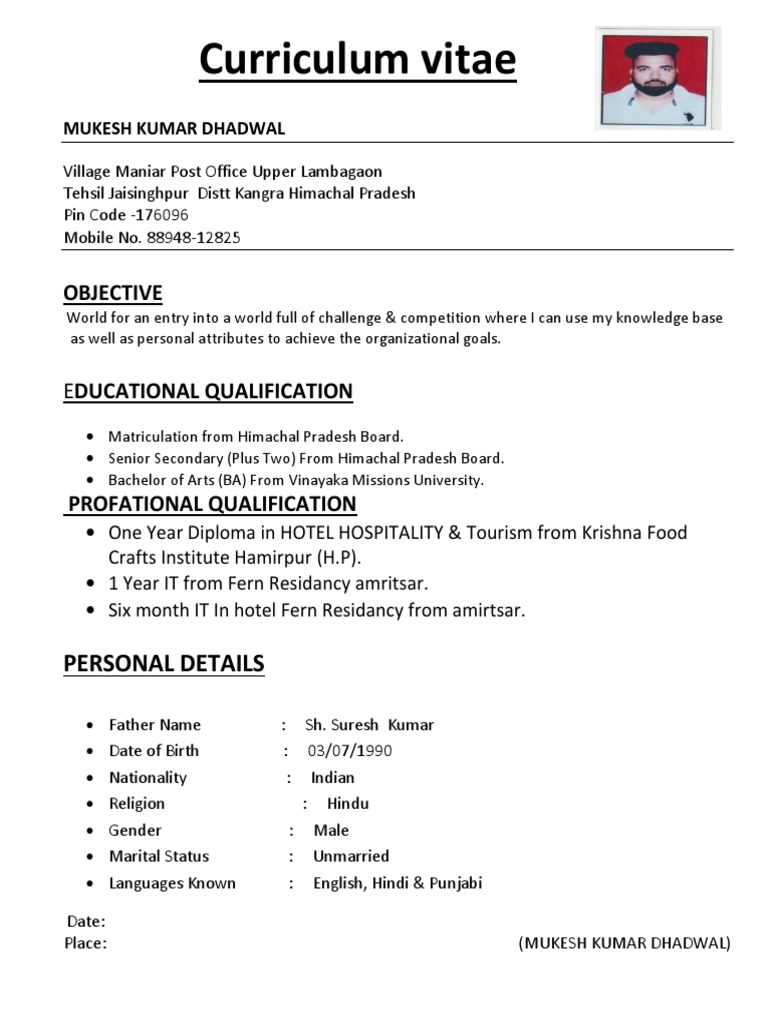 Mukesh Resume | PDF