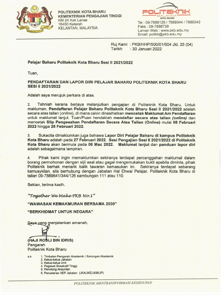 Dokumen Pendaftaran | PDF