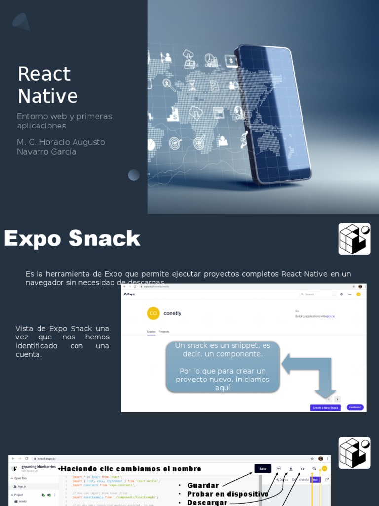 2 React Native - Snack y Primeras App | PDF | Software de la aplicacion ...