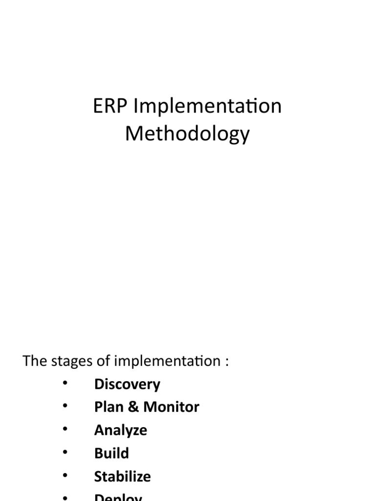 ERP Implementation Framework | PDF | Enterprise Resource Planning ...