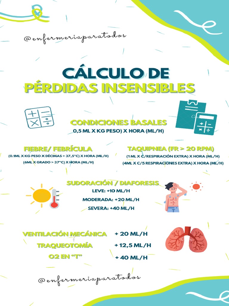 Infografia Perdidas Insensibles | PDF