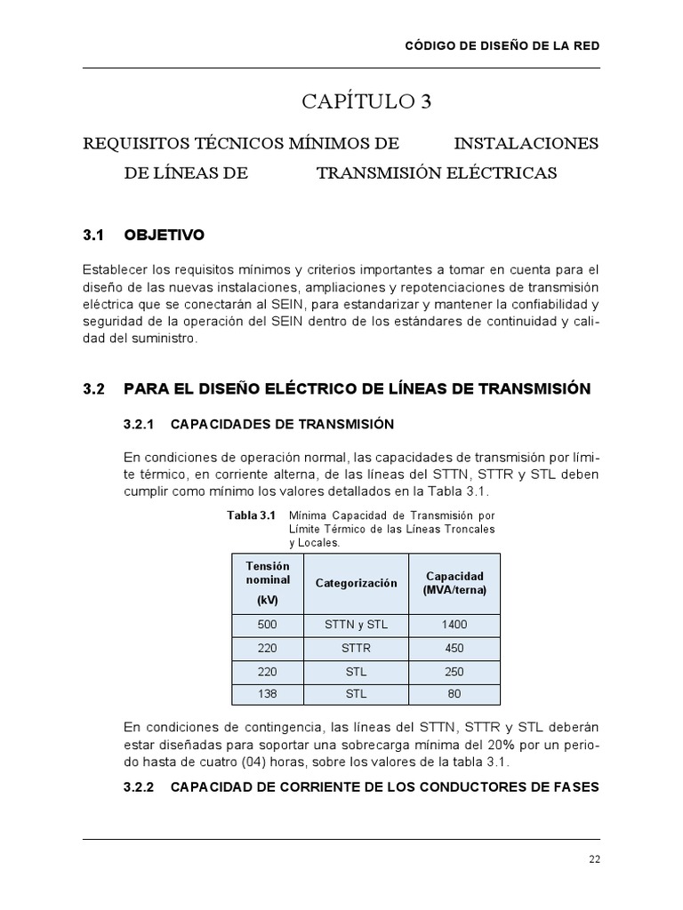 3.0 - Capitulo 3 - Requisitos Líneas de Transmisión - Fin | PDF | Aislador (Electricidad ...