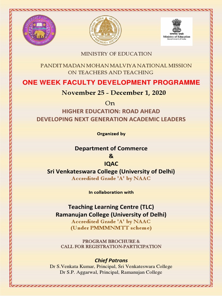 SVC FDP Brochure | PDF | Cognition