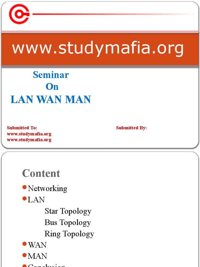 Lan Man Wan PPT 1 | PDF | Computer Network | Network Topology