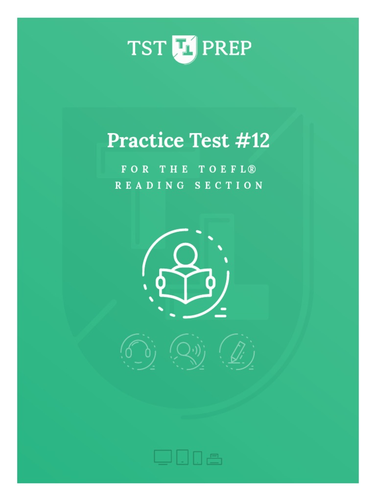 01.12, TST Prep Test 12, The Reading Section | Download Free PDF ...