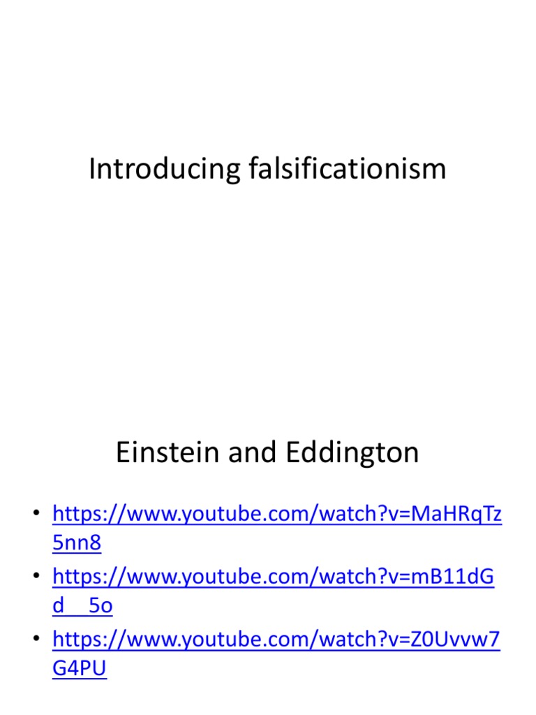 Chapter 5 - Introducing Falsificationism | PDF | Falsifiability | Theory