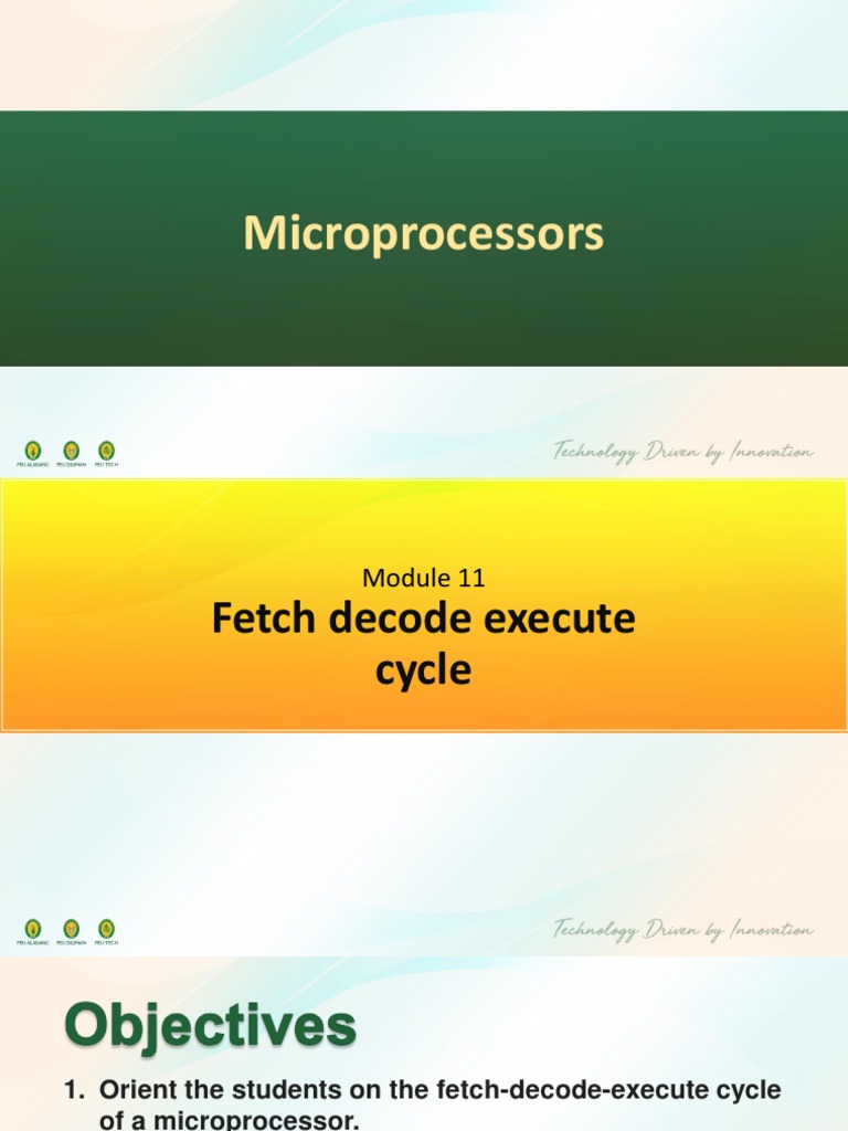 Module 11 Fetch Decode Execute Cycle V3 | PDF | Central Processing Unit ...