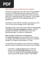 Introduction To Food Service Systems PDF | PDF