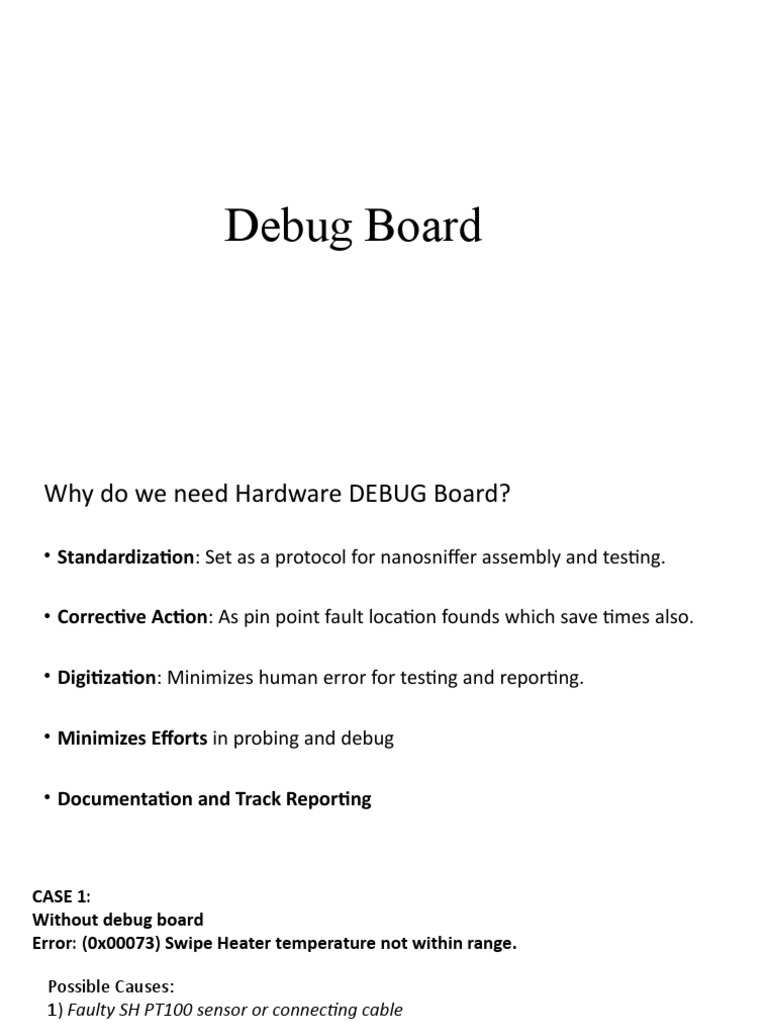 Why We Need Debug Board | PDF | Resistor | Debugging