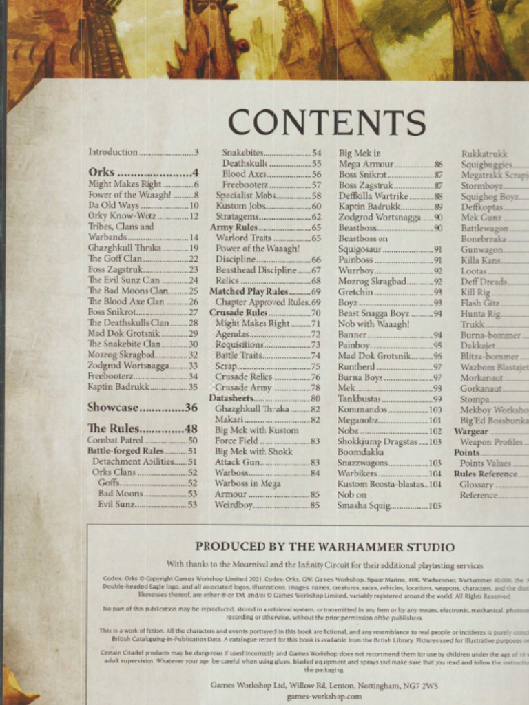 W40k 9th Ed Orks Codex | PDF W40k 9th Ed Orks Codex | PDF