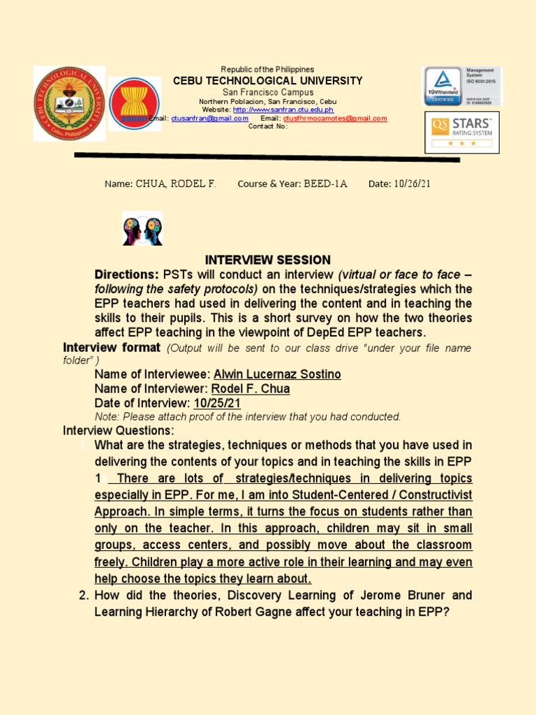 Lesson 4 (Activity) TLE | Download Free PDF | Learning Theory ...