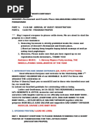 Sample of Debut Program Flow | PDF | Unrest