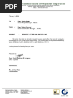 Letter Request To DPWH | PDF | Social Science