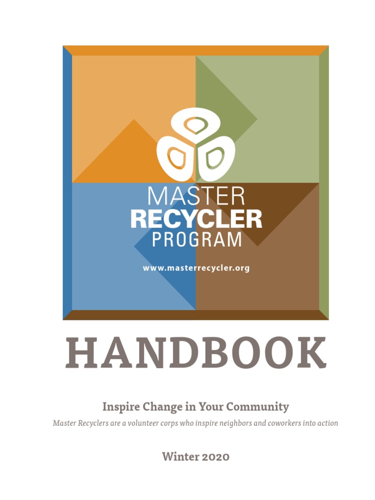 Master-Recyclers Handbook All Dec 2019 | PDF | Recycling | Waste Management