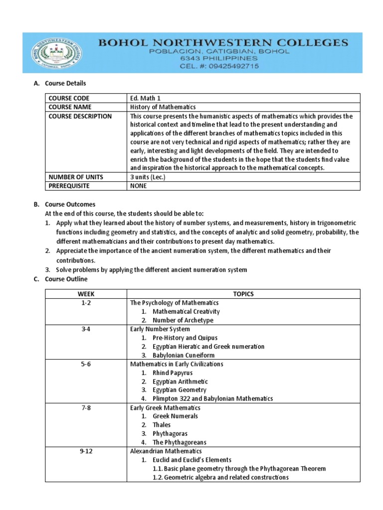 A. Course Details Course Code Course Name Course Description | Download ...
