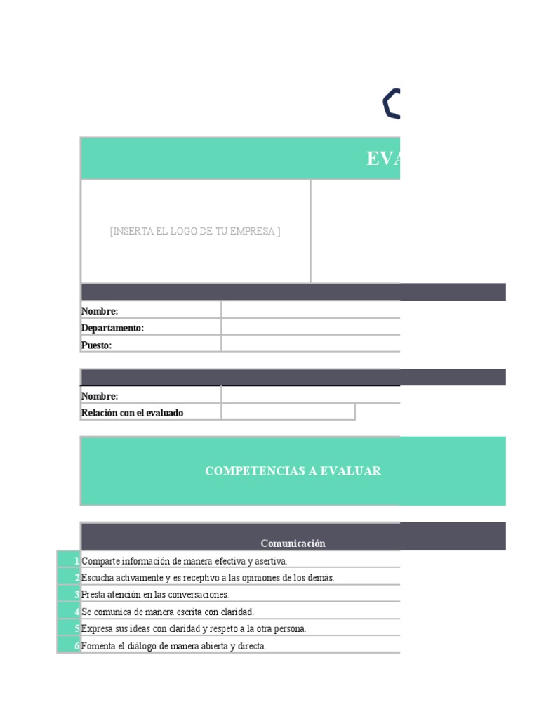 Plantilla Evaluacion 360 Grados | PDF | Cliente | Business Plantilla Evaluacion 360 Grados | PDF | Cliente | Business
