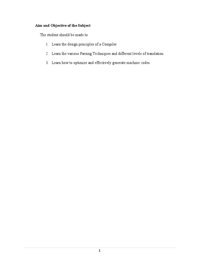 CS6660 Compiler Design MSM | PDF | Compiler | Parsing
