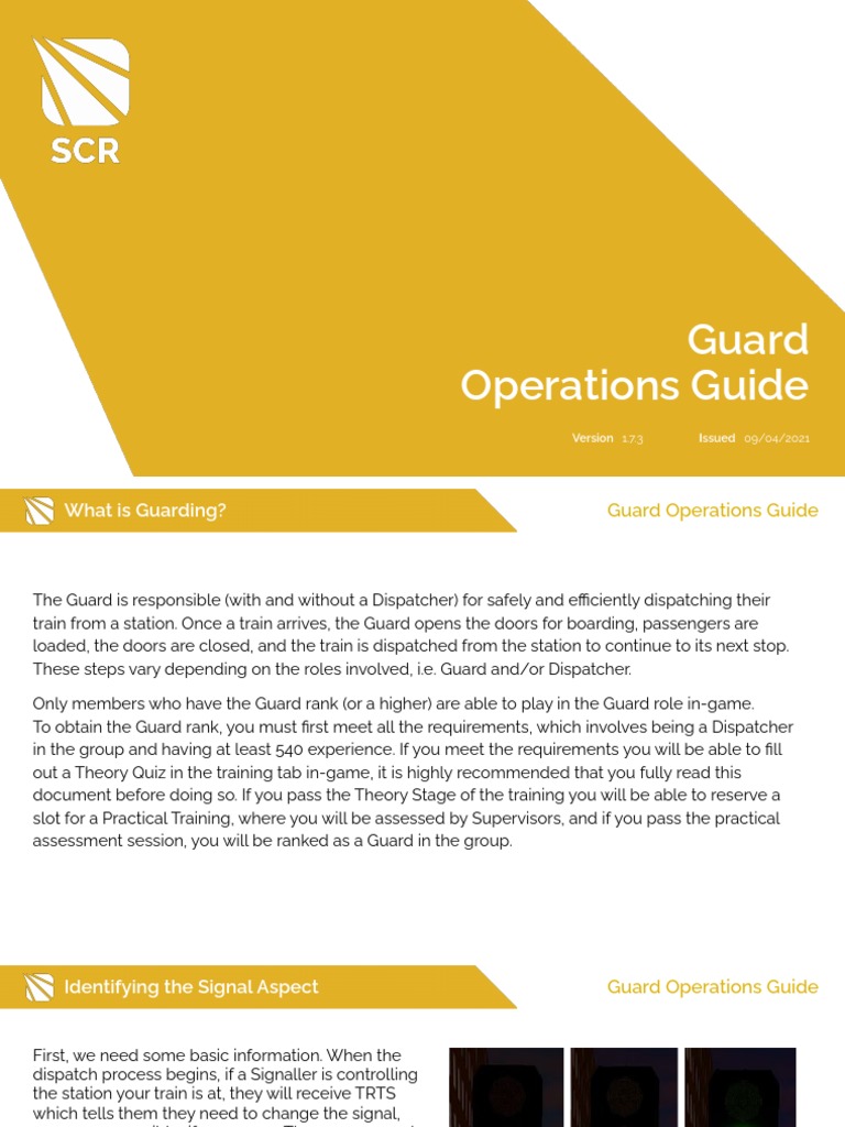 SCR Guarding Guide | PDF