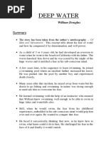 Class 12 English PPT Deep Water | PDF | Swimming | Fear