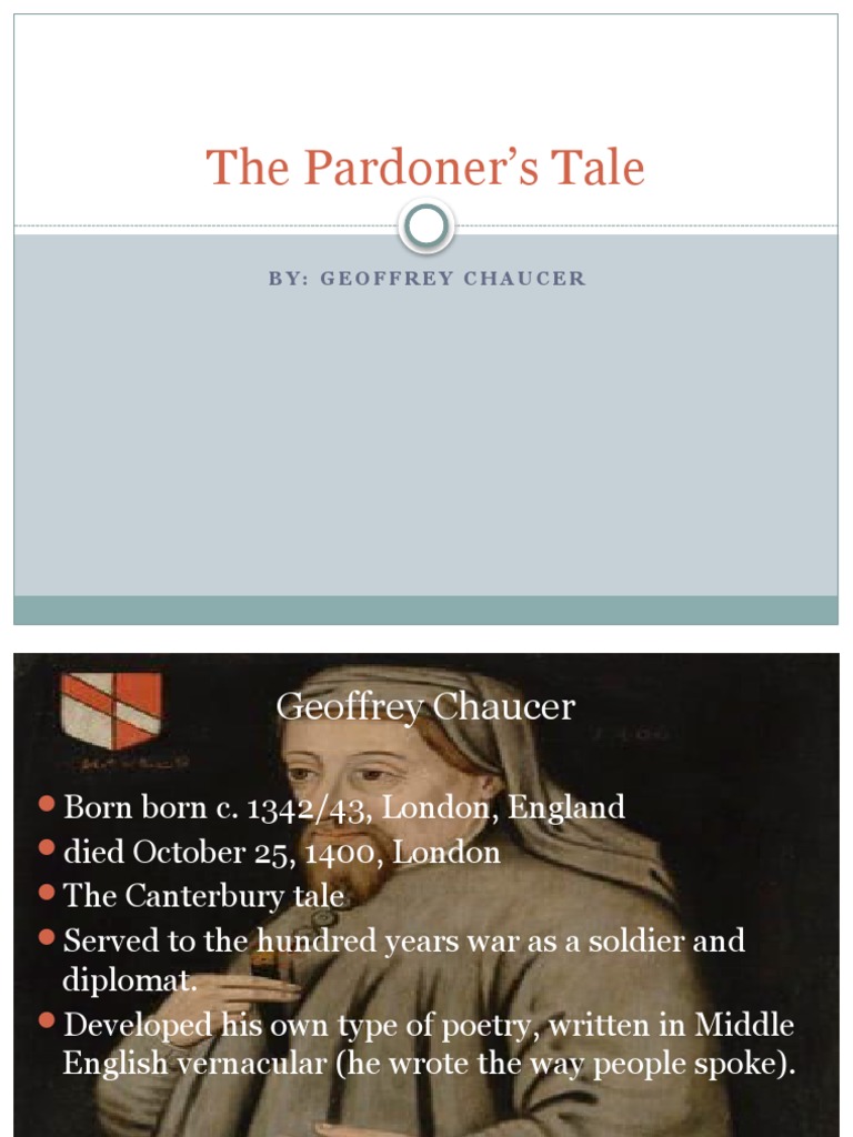 The Pardoner's Tale: By: Geoffrey Chaucer | PDF | The Canterbury Tales