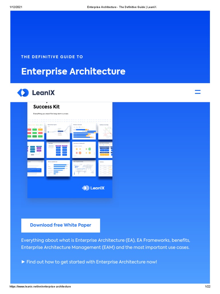 Enterprise Architecture - The Definitive Guide - LeanIX | PDF ...