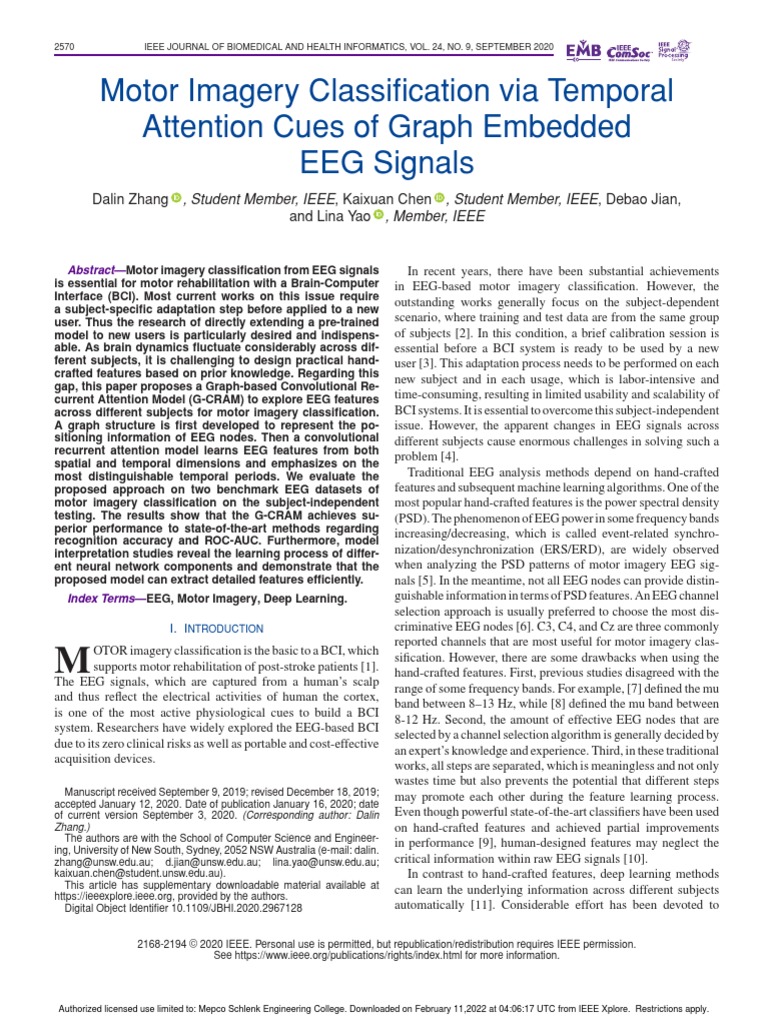 Motor Imagery Classification Via Temporal Attention Cues of Graph ... Motor Imagery Classification Via Temporal Attention Cues of Graph ...