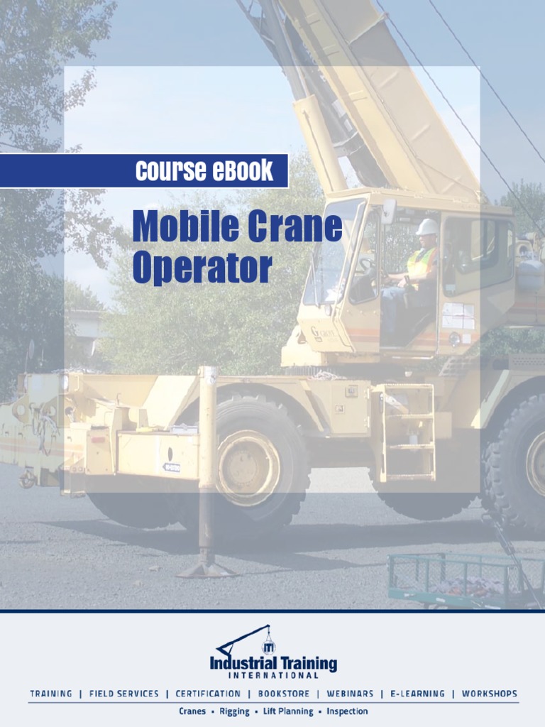Mobile Crane Operator: Course Ebook | PDF | Crane (Machine ...