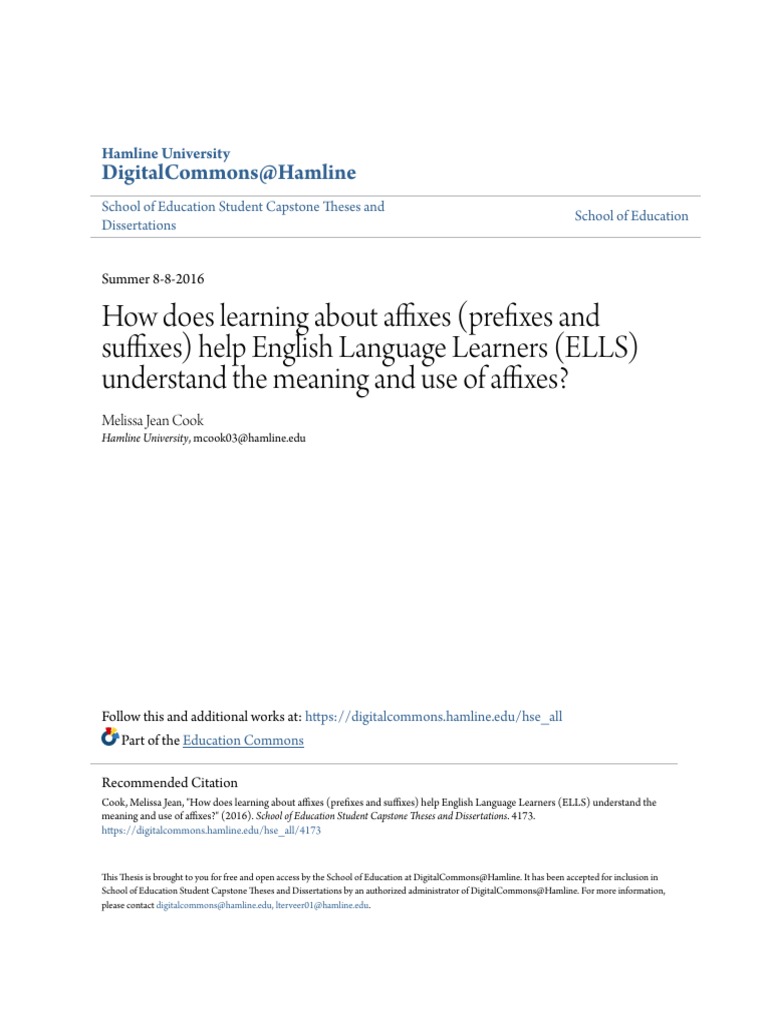 How Does Learning About Affixes Prefixes And Suffixes Help Engl Pdf