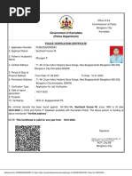 Tamil Nadu Police Verification Certificate | PDF
