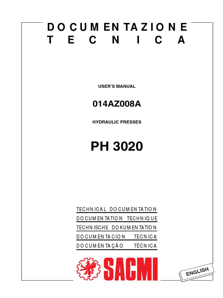 Manuale PH 3020 - en | PDF | Mechanical Engineering | Manufactured Goods