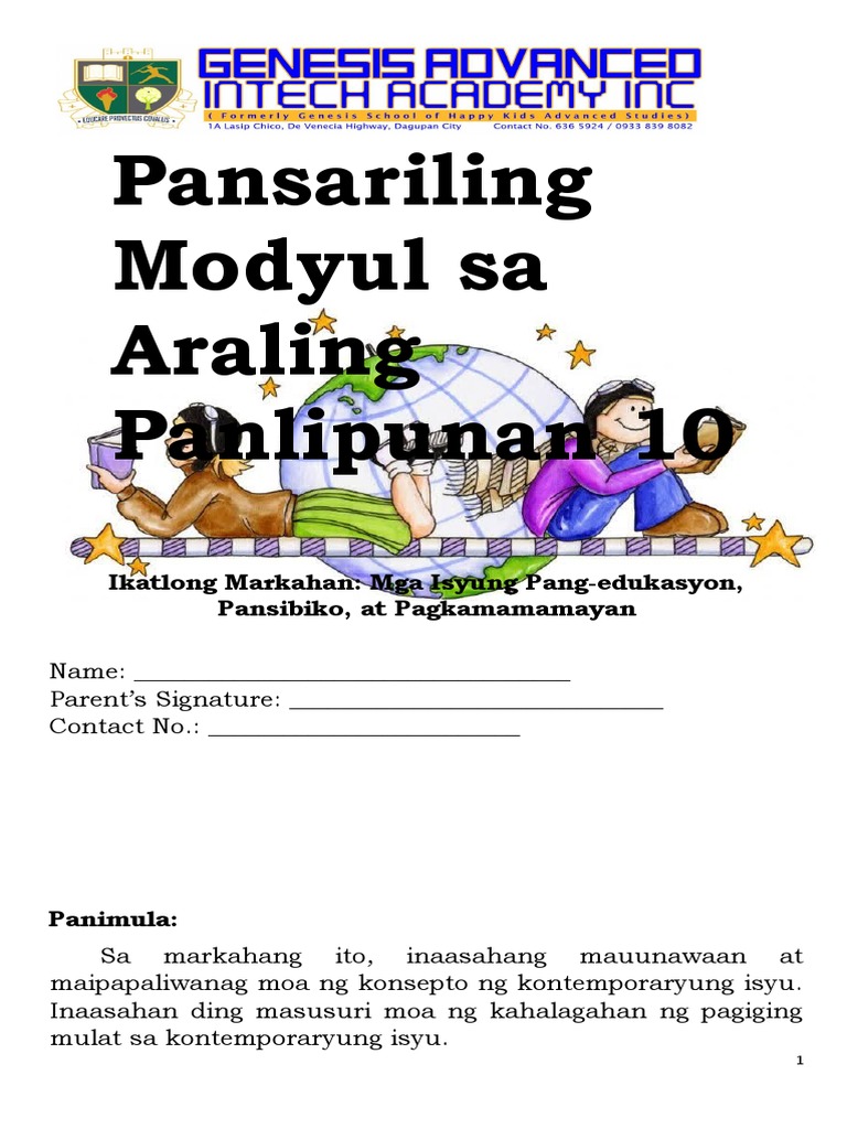 4Q Ap10 Week1 5 | PDF