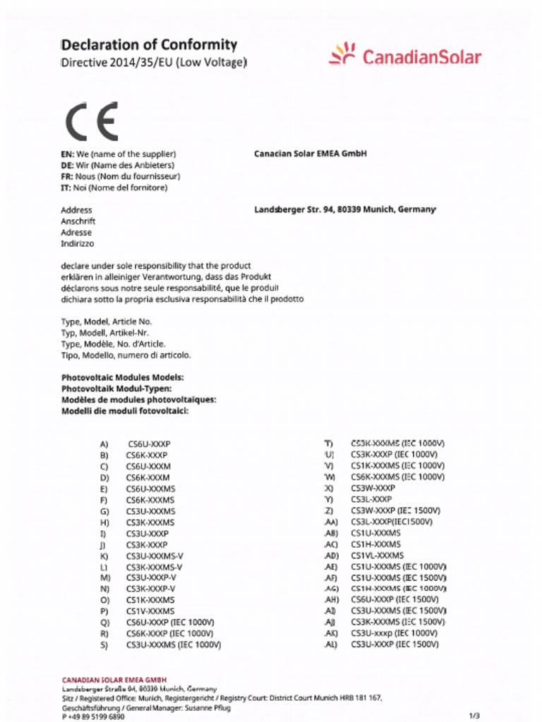 Certificate CE en | PDF