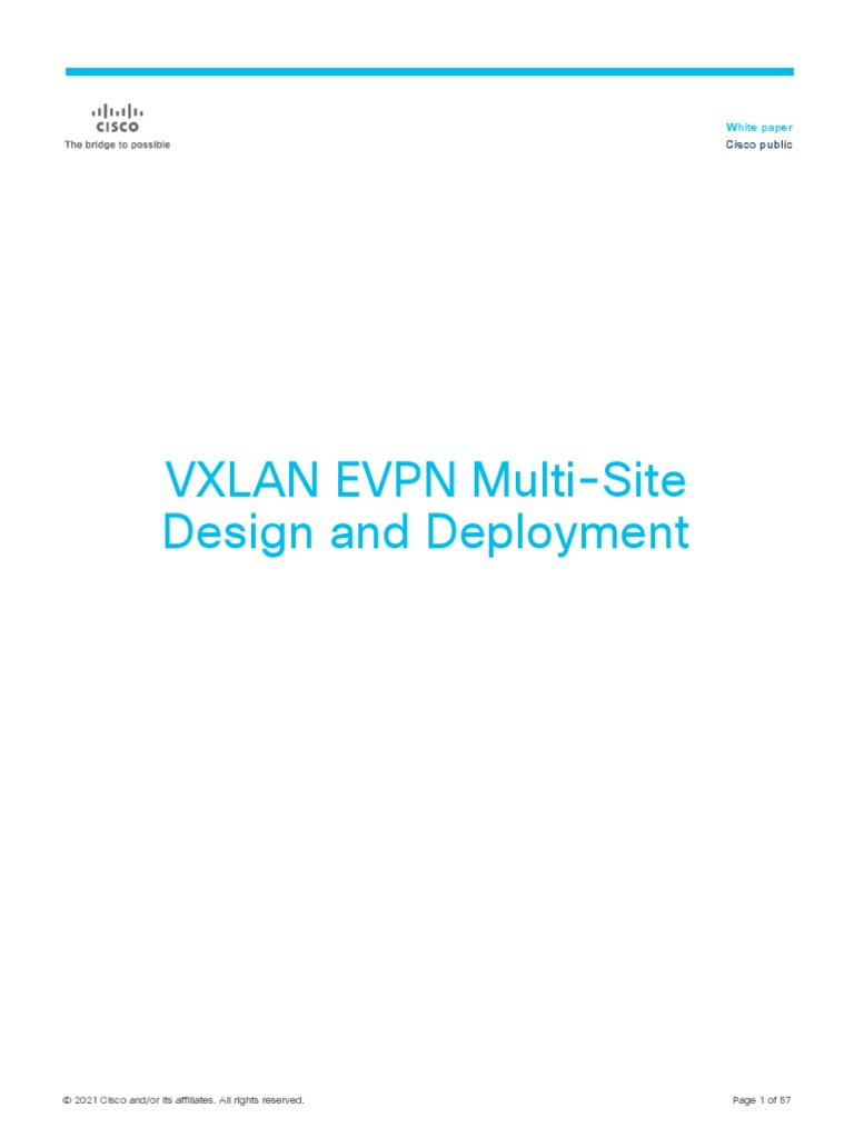 Cisco Evpn Vxlan | PDF | Computer Network | Ip Address