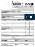 BIR Form 2307 Updated AUG 2023 | PDF | Payments | Taxes