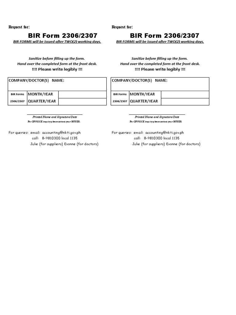 ISSUANCE BIR FORM and Routing Slip | PDF | Receipt | Trade