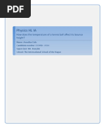 A Science Project Using Cold vs. Hot Tennis Balls - Sciencing PDF | PDF ...