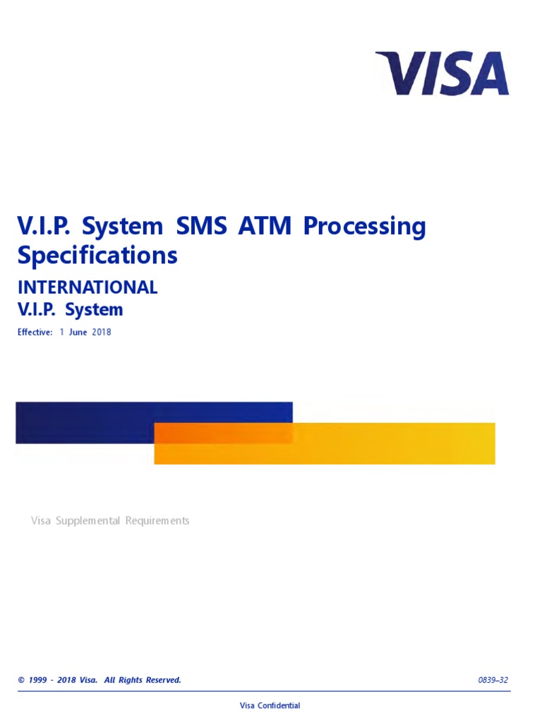 Vip System Sms Atm Processing Specs Intl | PDF | Debit Card | Computing