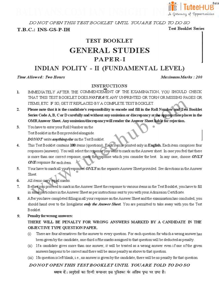 IAS Indian Polity 4 2019 | PDF | Supreme Court Of India | Government