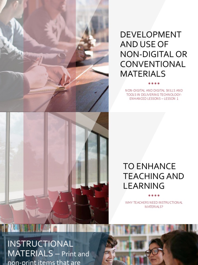 Effective Conventional Teaching Materials | PDF | Teachers | Drawing