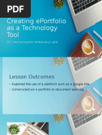 Instructions For Creating Your EPortfolio Using Google Sites | PDF