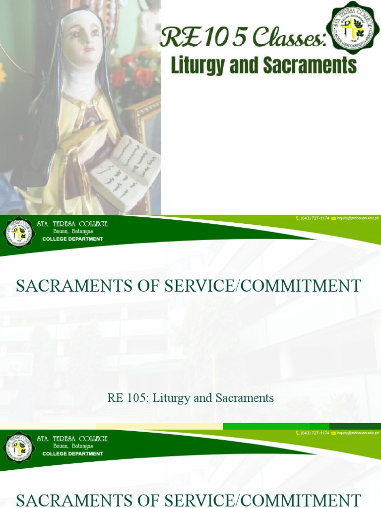 Sacraments of Service and Commitment | PDF | Catholic Church | Sacraments