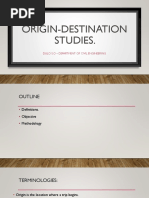 Origin & Destination Study | PDF | Survey Methodology | Traffic