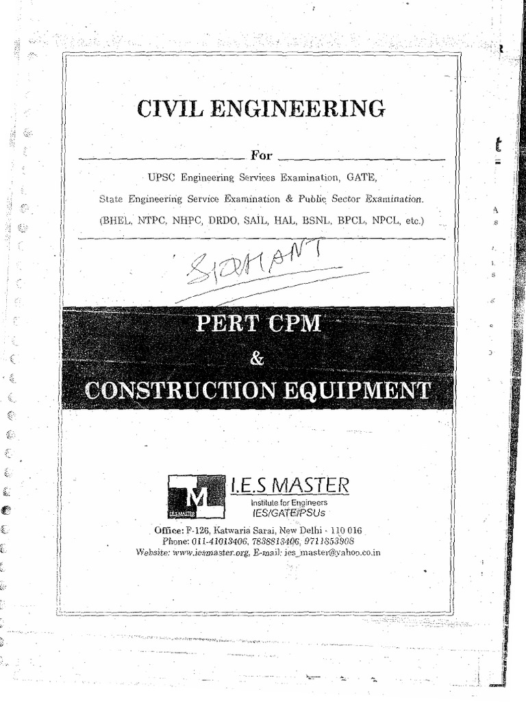 CPM and Pert Book | PDF