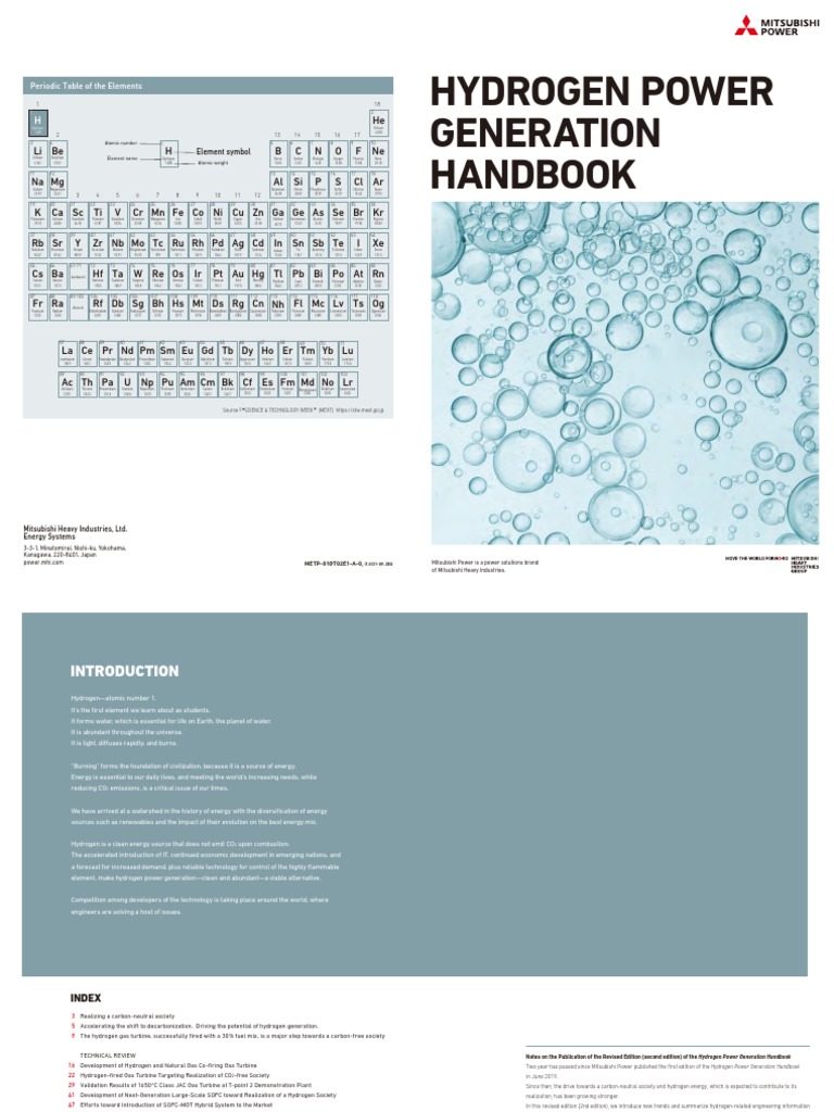 Hydrogen Power Handbook (3206) | PDF | Energy Storage | Renewable Energy