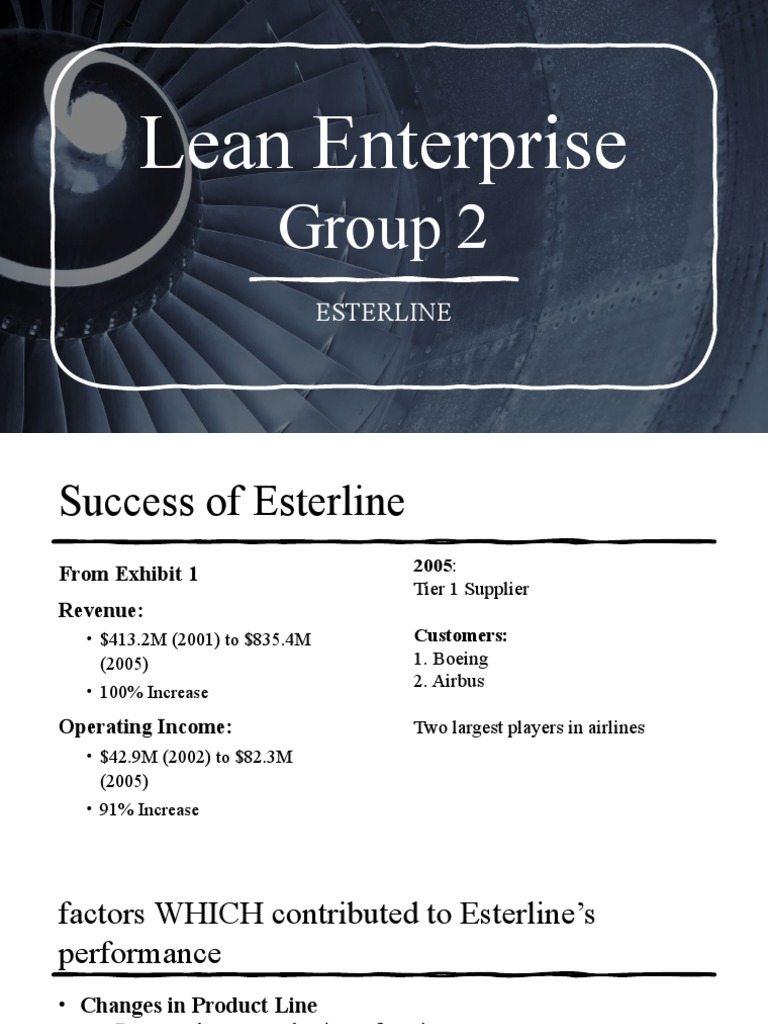 Lean Group 2 Esterline | PDF