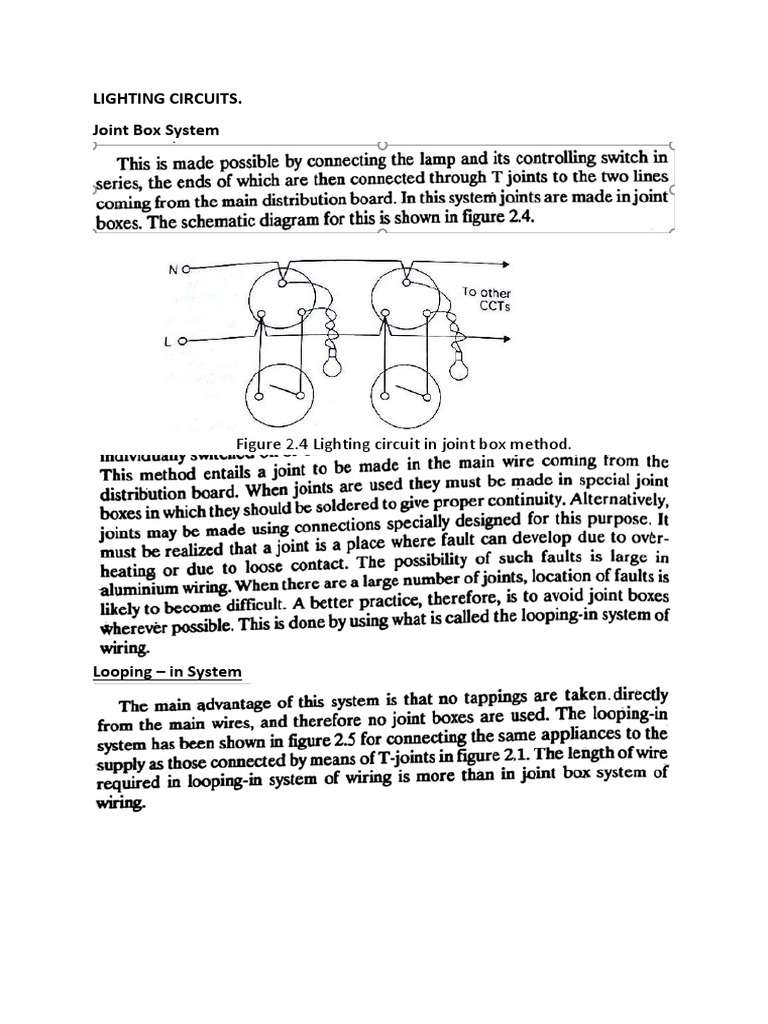 Lighting Circuits and Power Circuits Socket Outlets | PDF | Switch ...