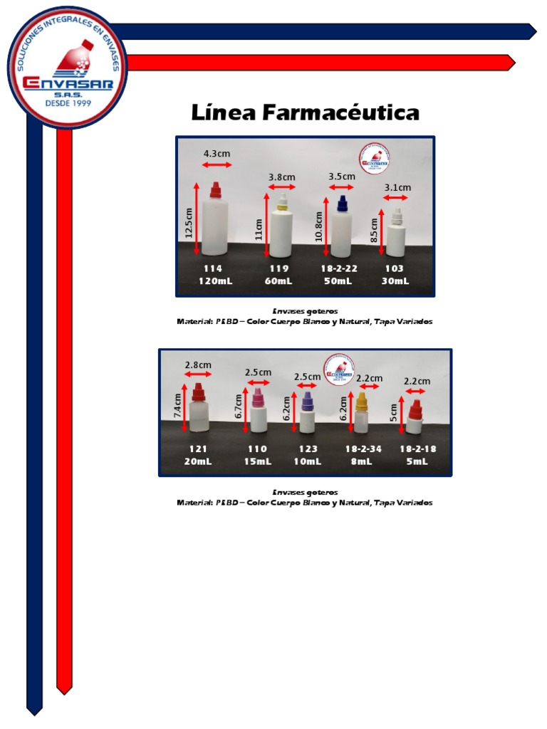 Catalogo Linea Farmaceutica ENVASAR SAS 22 1 | PDF